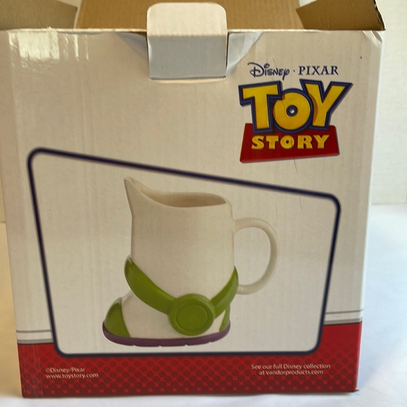 Disney | Dining | Toy Story Buzz Lightyear Boot Mug 24 Oz White Green ...